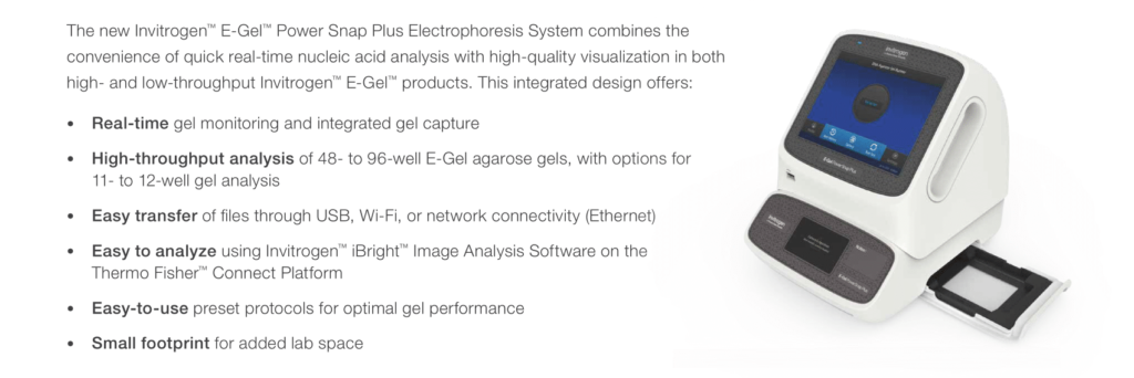 Introducing the Invitrogen™ E-Gel™ Power Snap Plus Electrophoresis ...